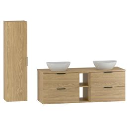 BADM&Ouml;BEL 140.6cm Astrid 2er-Set Holz