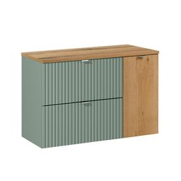 WASCHTISCHUNTERSCHRANK 90.4cm Jade Gr&uuml;n