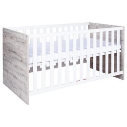 Arthur Berndt BABYBETT Bente 70 x 140 cm Wei&szlig; / Eiche