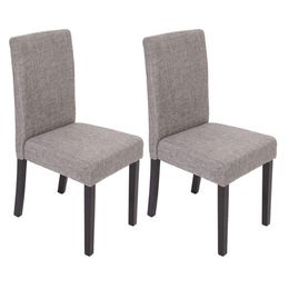 MCW ESSZIMMERSTUHL Grau, Dunkelbraun 2er-Set