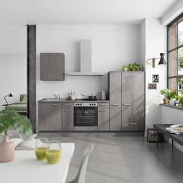 Nobilia K&uuml;chenblock Riva Low m. Ger&auml;ten Schieferfarben