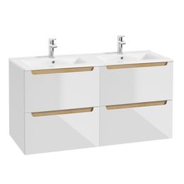 DOPPELWASCHTISCH 120cm Livia Wei&szlig;