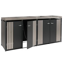 MCW M&Uuml;LLTONNENVERKLEIDUNG Anthrazit, Silber