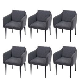 MCW ESSZIMMERSTUHL Anthrazit 6er-Set