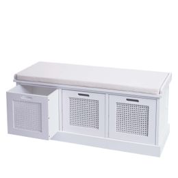 MCW SITZBANK AUFBEWAHRUNGSBOXEN Cremewei&szlig;