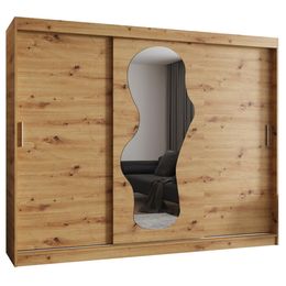 SCHIEBET&Uuml;RENSCHRANK mit Spiegel ULTRA 200/250/62 3-t&uuml;rig