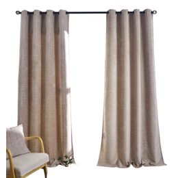 gardinenbox VORHANG 2ER SET &raquo;N&uuml;rnberg&laquo; HxB 245x135 cm Beige