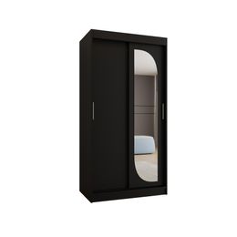 SCHIEBET&Uuml;RENSCHRANK mit Spiegel LUCY 200/100/62 2-t&uuml;rig