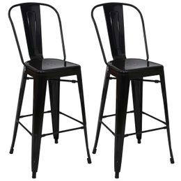 MCW BARHOCKER METALL Schwarz 2er-Set