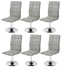 MCW ESSZIMMERSTUHL Beton Dekor 6er-Set
