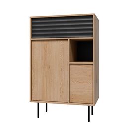 SIDEBOARD Astra Holz und Schwarz