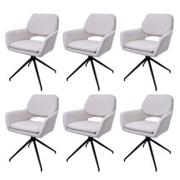 MCW ESSZIMMERSTUHL Cremewei&szlig; 6er-Set