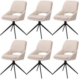 MCW ESSZIMMERSTUHL Creme Wei&szlig; 6er-Set