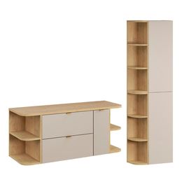 WASCHTISCHUNTERSCHRANK 120.4cm Azel 2er-Set Kaschmir