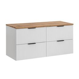WASCHTISCHUNTERSCHRANK 120.8cm Adriel Wei&szlig;