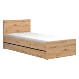 BETT 90/200 Mao Holz in Eichenoptik