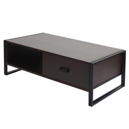 MCW COUCHTISCH rechteck Dunkelbraun