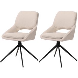 MCW ESSZIMMERSTUHL Cremewei&szlig; 2er-Set