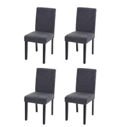 MCW ESSZIMMERSTUHL Anthrazit, Dunkelbraun 4er-Set
