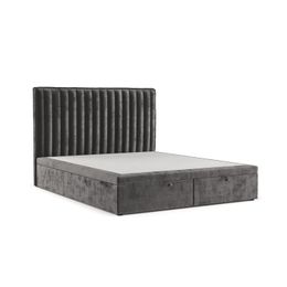 POLSTERBETT Keva mit Stauraum 160/200 cm Stahl im Lotta Stoff