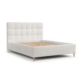 POLSTERBETT Cora 140/200 cm Creme im Neve Stoff
