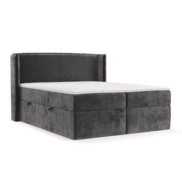 BOXBETT Viva 180/200 cm Anthrazit im Lotta Stoff