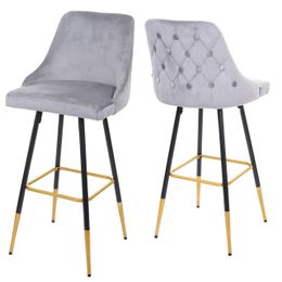 MCW BARHOCKER Grau 2er-Set