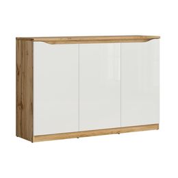 SIDEBOARD June Wei&szlig; und Holz
