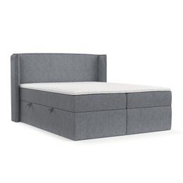 BOXBETT Viva 140/200 cm Grau im Neve Stoff