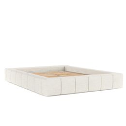 POLSTERBETT Kea mit Stauraum 180/200 cm Creme im Modesto Stoff