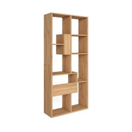 REGAL Bibliothek, Eiche, 67/31/162cm