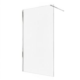 Badplaats DUSCHWAND Florida - 100 x 200 cm - Chrom - Walk-In Duschabtrennung aus Sicherheitsglas