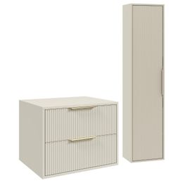 Badplaats BADM&Ouml;BEL-SET Rimini 2 Teile Cashmere - 60 x 46 x 46 cm