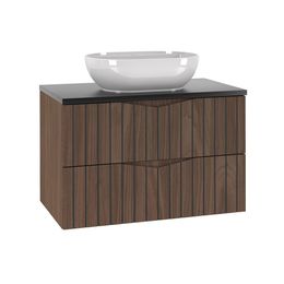 WASCHTISCH 80.6cm Siena Holz und Schwarz