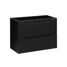 WASCHTISCHUNTERSCHRANK 80cm Riva Schwarz