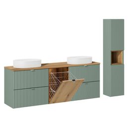 BADM&Ouml;BEL 160.4cm Jade 2er-Set Gr&uuml;n
