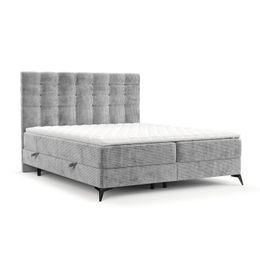 BOXBETT Niro 160/200 cm Hellgrau im Bonita Stoff