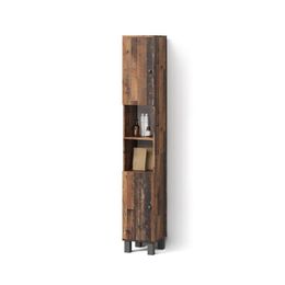 BADSCHRANK Fucino Eiche rustikal 30 x 190 cm