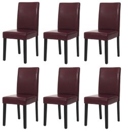 MCW ESSZIMMERSTUHL Rot 6er-Set