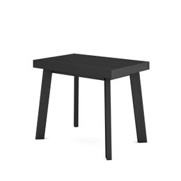 ESSTISCH ausziehbar 58 bis 222cm, f&uuml;r 10 G&auml;ste, schwarz, 58/90/73cm