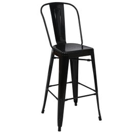 MCW BARHOCKER METALL Schwarz
