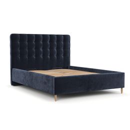 POLSTERBETT Paloma 140/200 cm Marineblau im Lotta Stoff