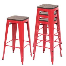 MCW BARHOCKER Rot 4er-Set