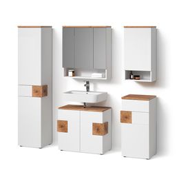 BADM&Ouml;BEL-SET Tanaro Wei&szlig; 5 Teile