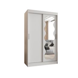 SCHIEBET&Uuml;RENSCHRANK mit Spiegel SPOTI 200/120/62 2-t&uuml;rig