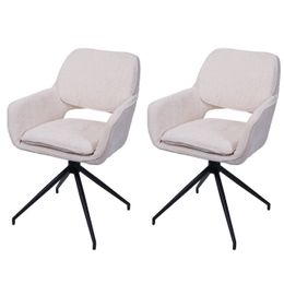 MCW ESSZIMMERSTUHL Cremewei&szlig; 2er-Set