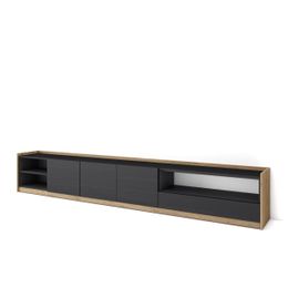 LOWBOARD, Schwarz Eiche, 310/37/50cm