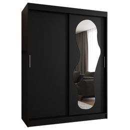 SCHIEBET&Uuml;RENSCHRANK mit Spiegel ULTRA 200/150/62 2-t&uuml;rig