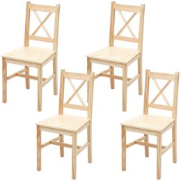 MCW ESSZIMMERSTUHL Kiefer Dekor 4er-Set