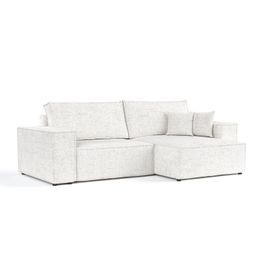 ECKSOFA CAVO mit Schlaffunktion Creme im Neve Stoff